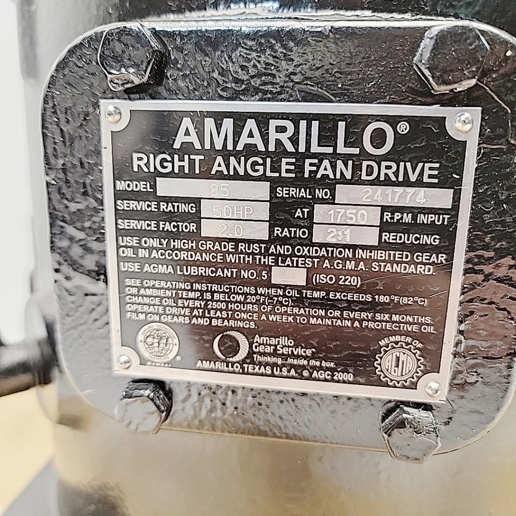 Amarillo Model 85 Right Angle Fan Drive » DWP Industrial Sales | Pumps ...